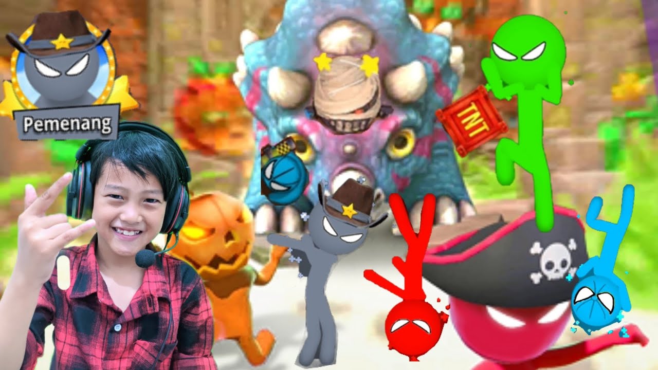 Let's Play Stickman Party !! Missile Battle, Dinasours, Fast Boats Etc ...