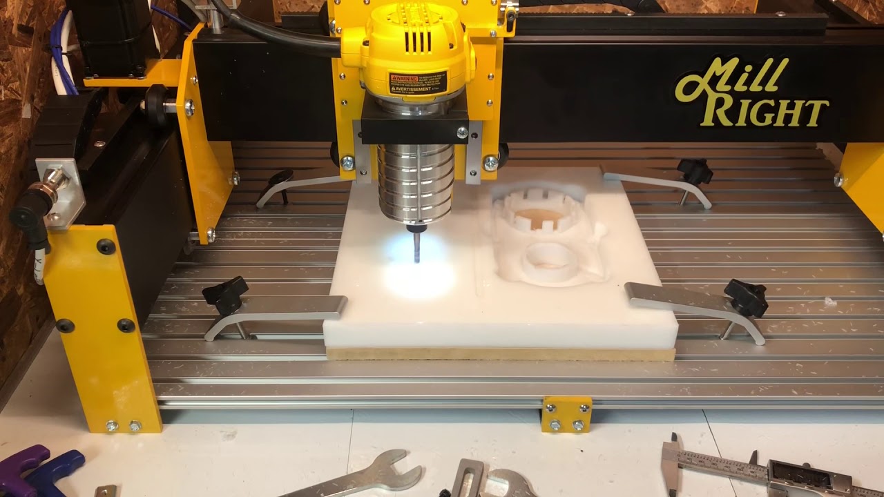 Millright Mega V with Masso controller - first cut - YouTube