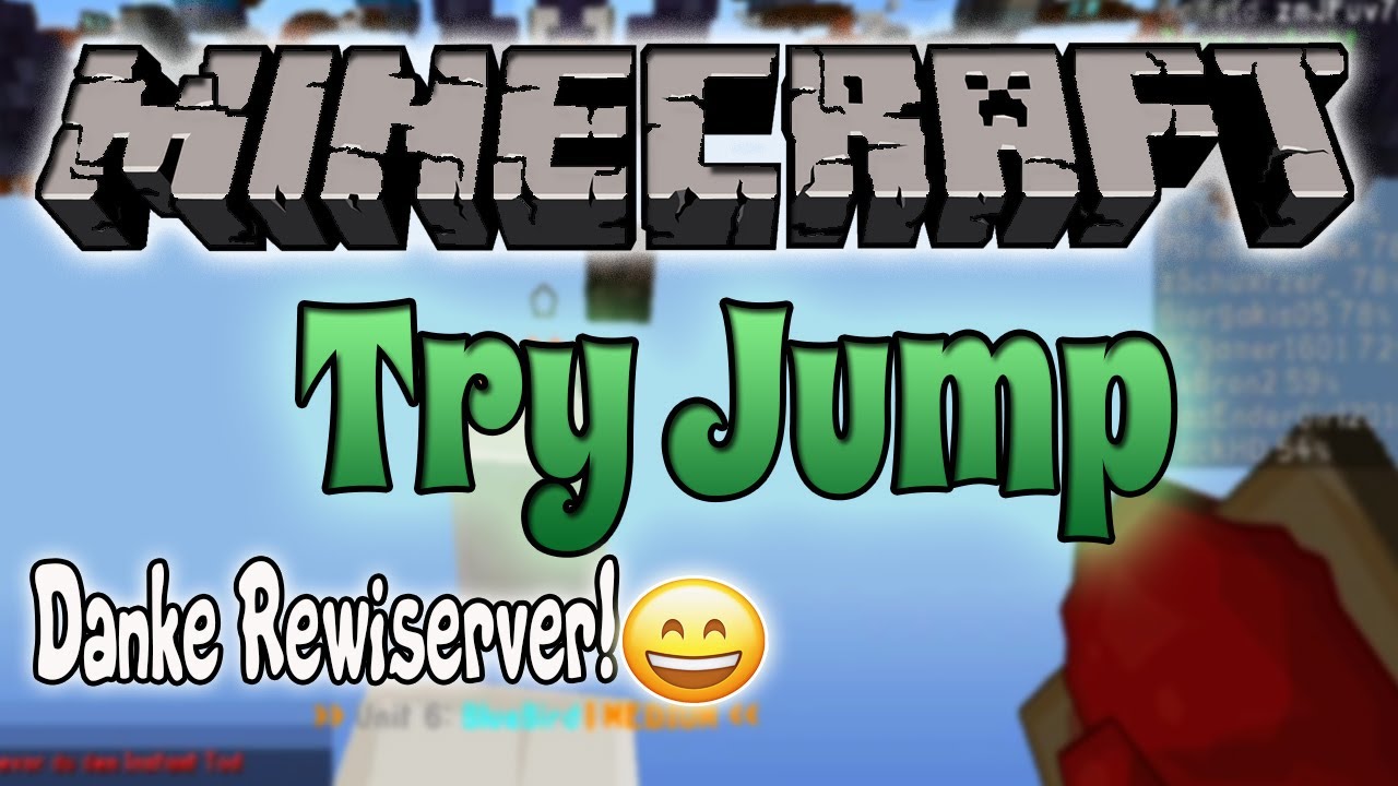 TRY JUMP IST WIEDER DA😍 || Minecraft - Try Jump - YouTube