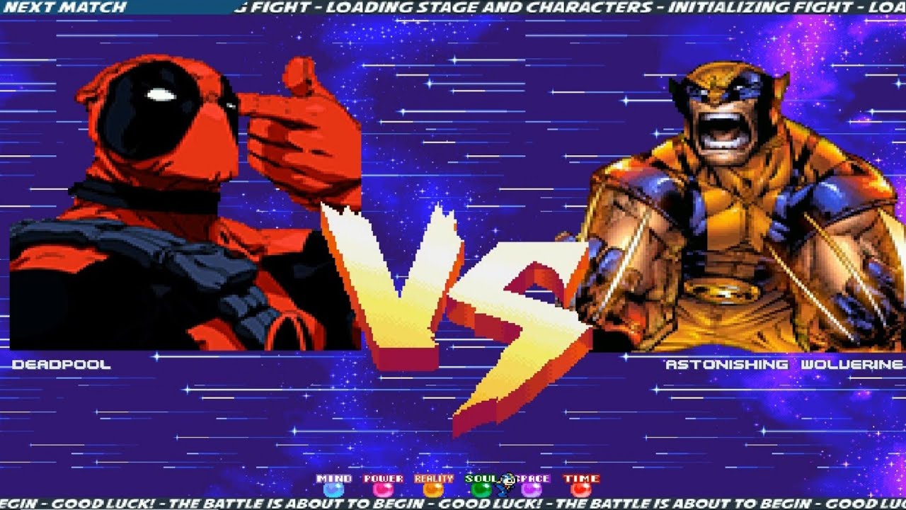 Deadpool vs Astonishing Wolverine - Marvel vs Capcom Mugen - YouTube
