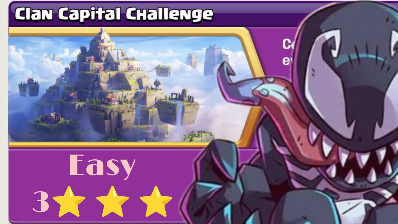 Easily 3 star the clan capital challenge (clash of clans) - YouTube