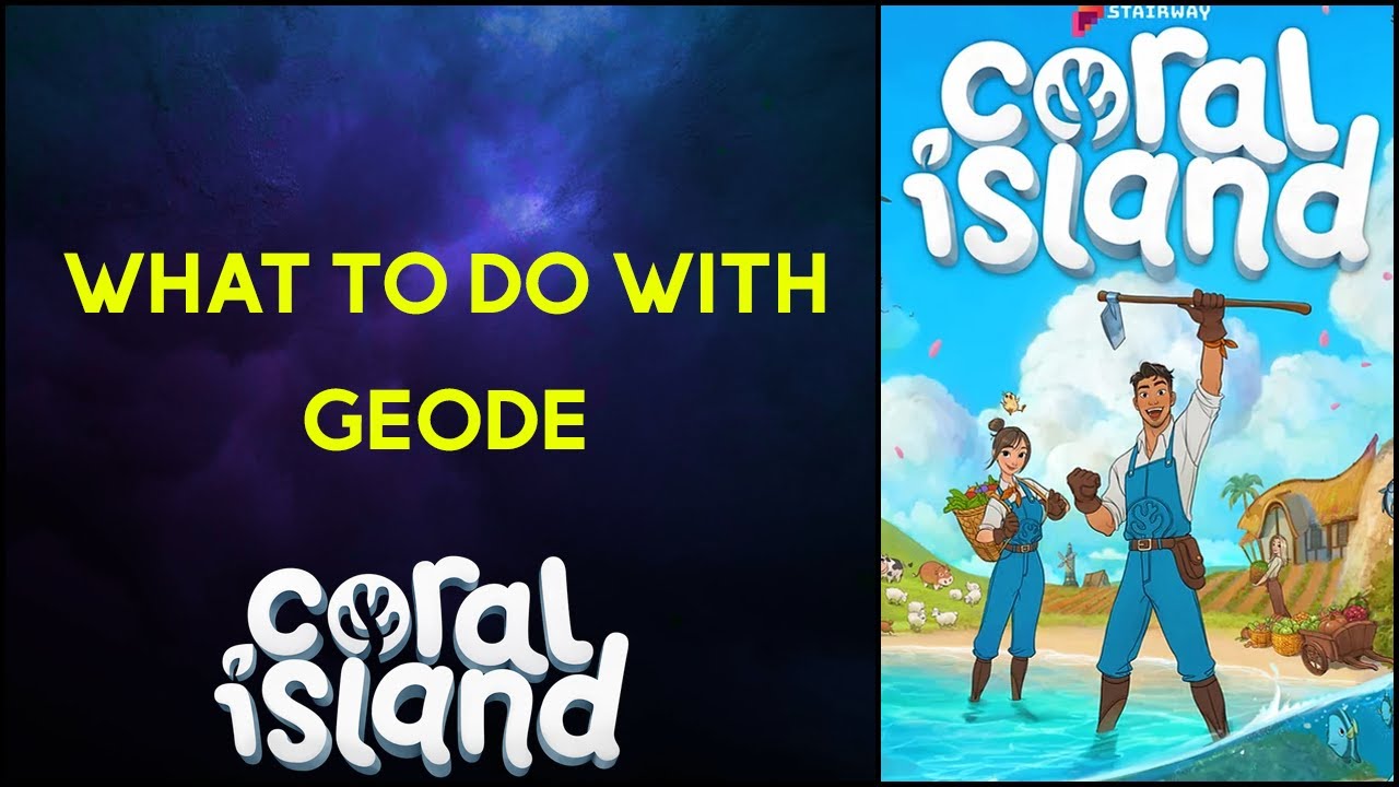 What to do with Earth Geode in Coral Island - YouTube