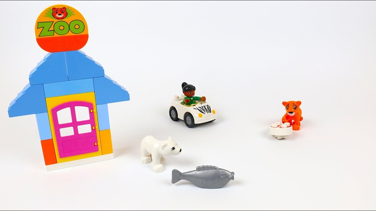 Building Blocks for Kids: Duplo Zoo with Animals - Tiger, Polar Bear ...