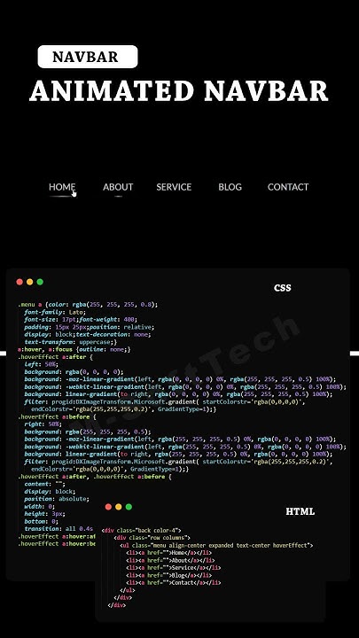 Animated Navbar Animation Using Html Css Shorts Shortsfeed Webdesign Webdevelopment Coding