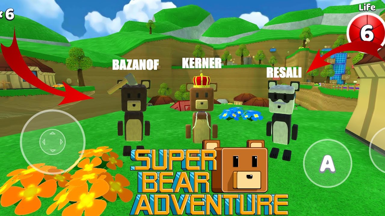 MULTIPLAYER 5!? in Super Bear Adventure gameplay walkthrough! WOW ...