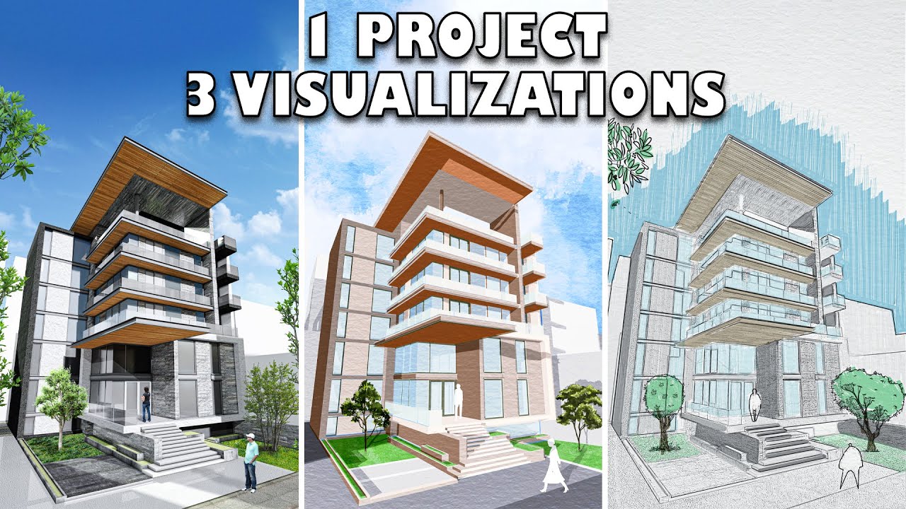 1 Architecture Project - 3 Different Visualization Styles - YouTube