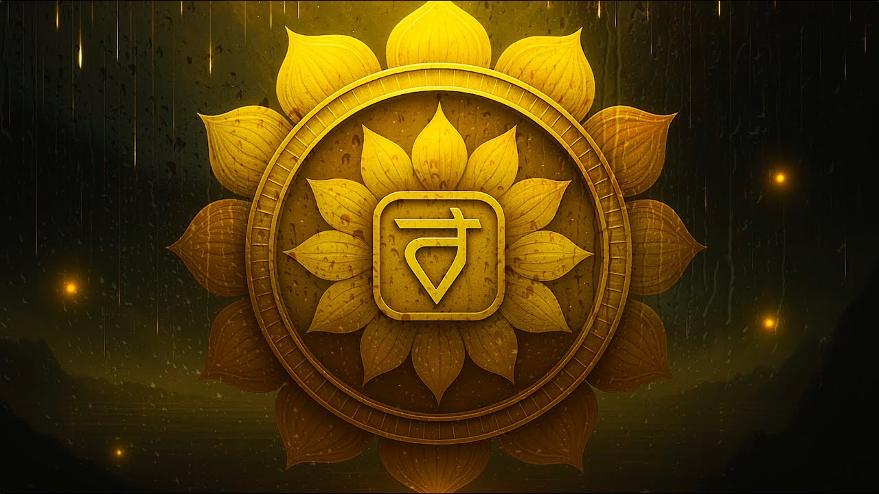 🌧️ 528Hz Solar Plexus Chakra Rain Sound | Release Anxiety & Fear ...