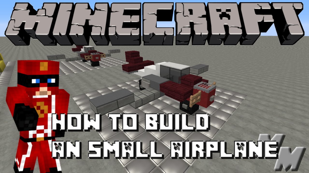 Minecraft - How To Build A Small Airplane - YouTube