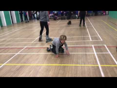 My first try at roller booting! - YouTube