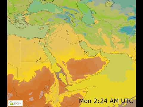 Middle East Surface Temperature Weather Forecast HD: 12 Dec 2019 ...