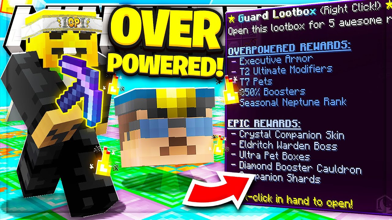 NEW *GUARD* LOOTBOXES on BEST Minecraft OP Prison Server | Minecraft ...