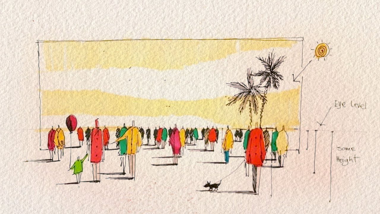 Tips on How to Draw People in Perspective | Multiple Figures - YouTube