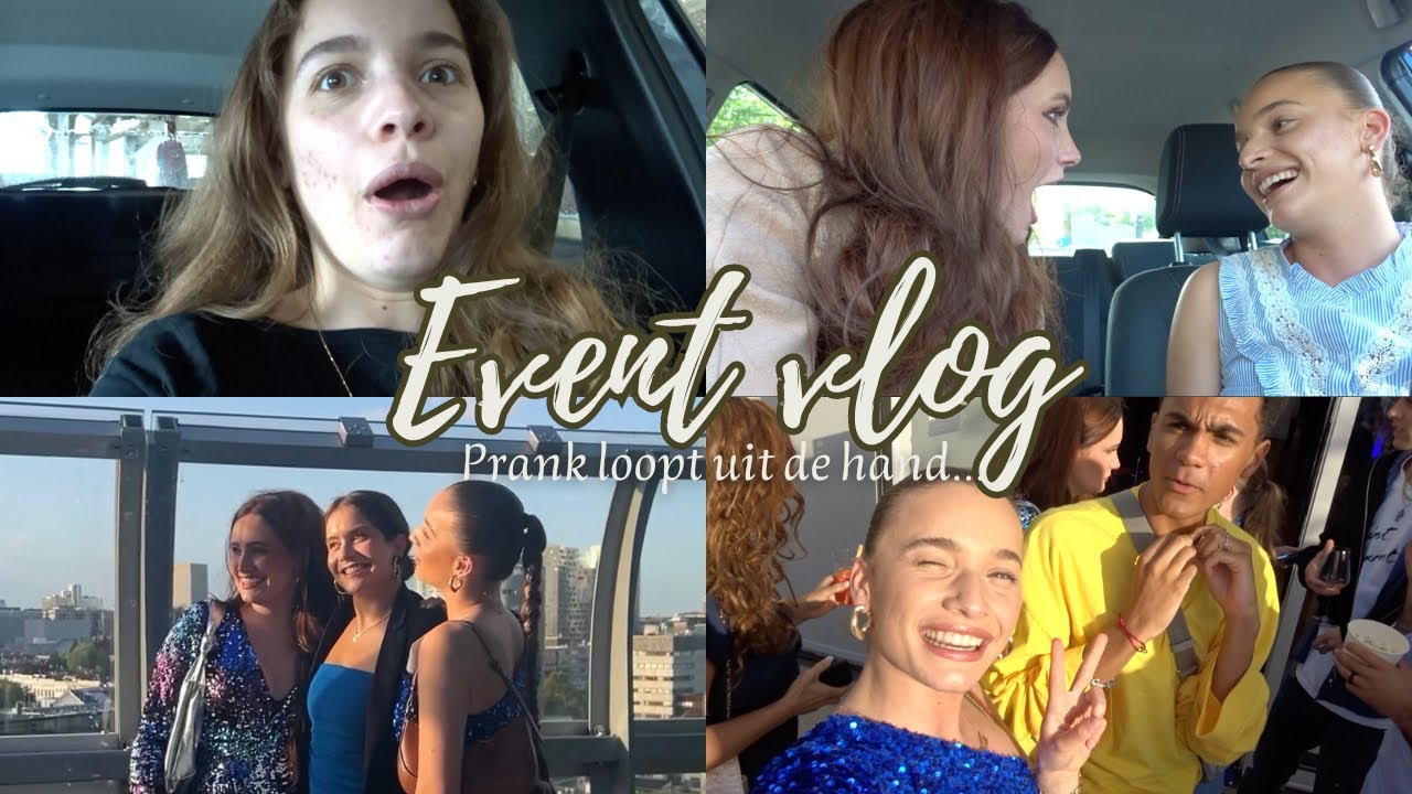 VLOG | NAAR EVENT & PRANK LOOPT UIT DE HAND... - YouTube
