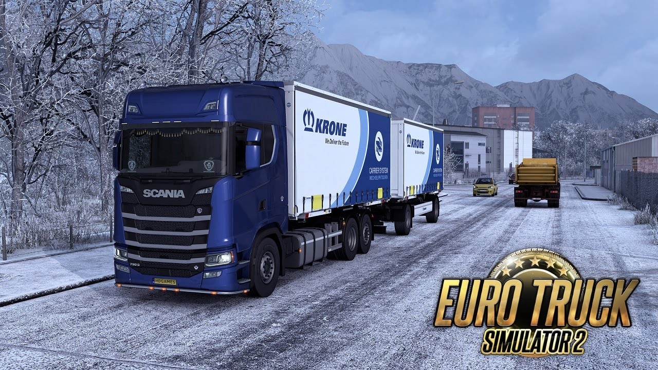 CONTAINERS LADEN IN DE SNEEUW + NIEUWE UPDATE!? - Euro Truck Simulator ...