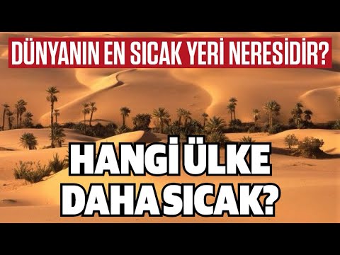 Dünyanın En Sıcak Ülkeleri