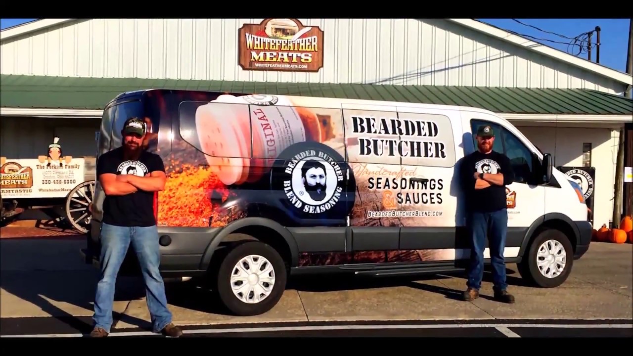 Bearded Butcher Brand Van Wrap Reveal - YouTube