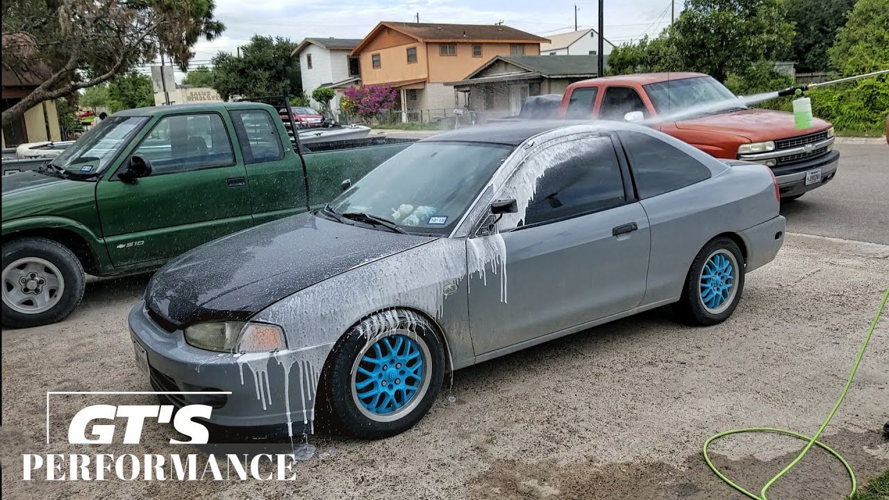 Mitsubishi's first wash after the paintjob - YouTube