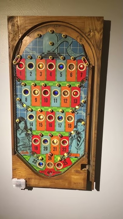 Bally 1971 Stock Market Bingo Pinball Playfield Mancave Vintage Wall ...