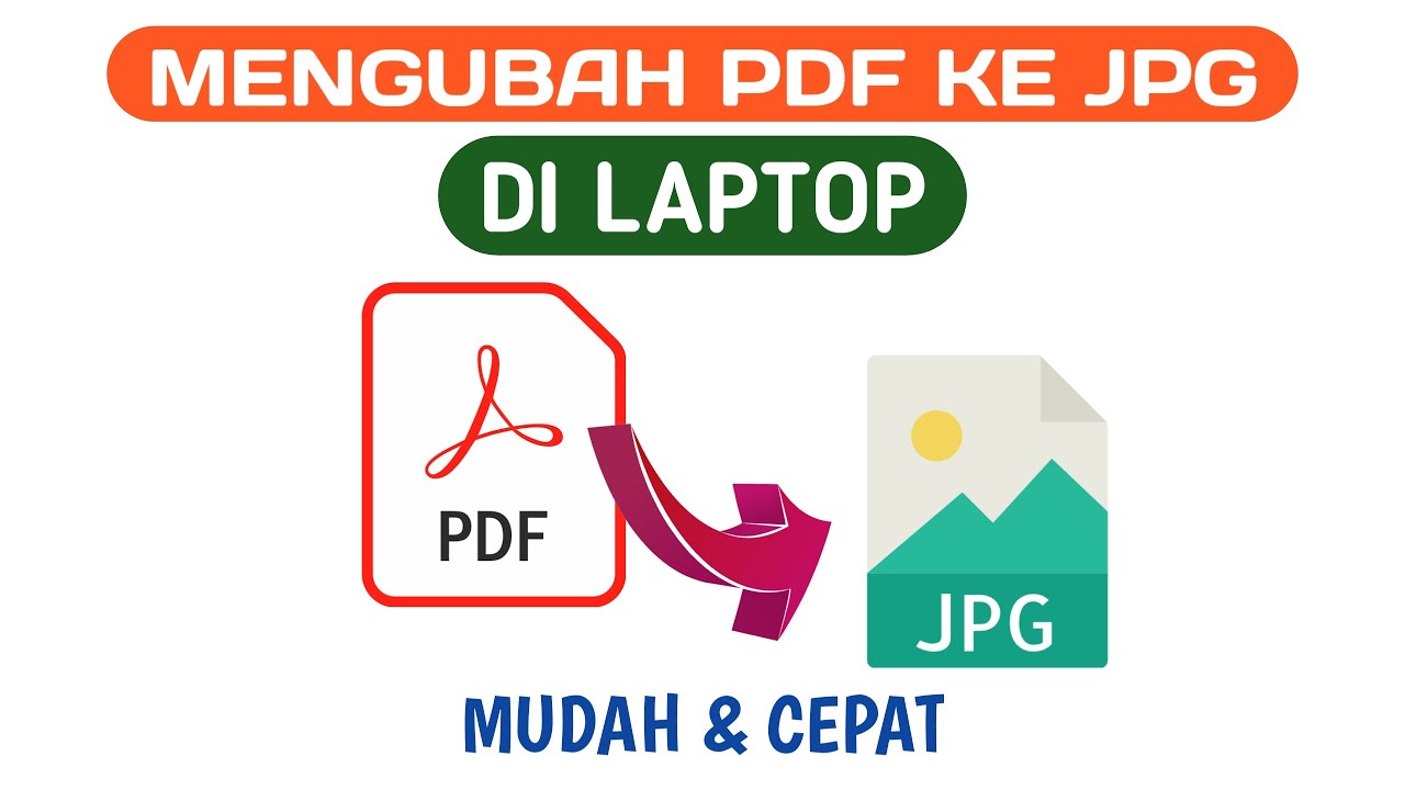 Cara mengubah pdf ke jpg - YouTube