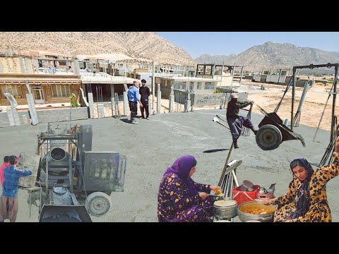 🏠 Concrete Roof Pouring Day | Teamwork, Hard Work & A Delicious Chicken Lunch