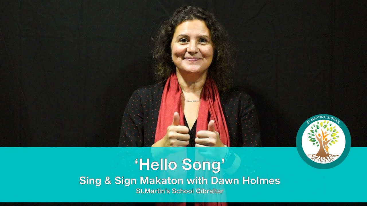 'Hello Song' - Sign & Sign Makaton with Dawn Holmes - YouTube