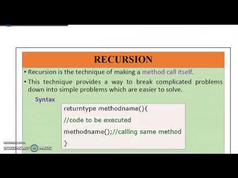 Method overloading and Recursion - YouTube