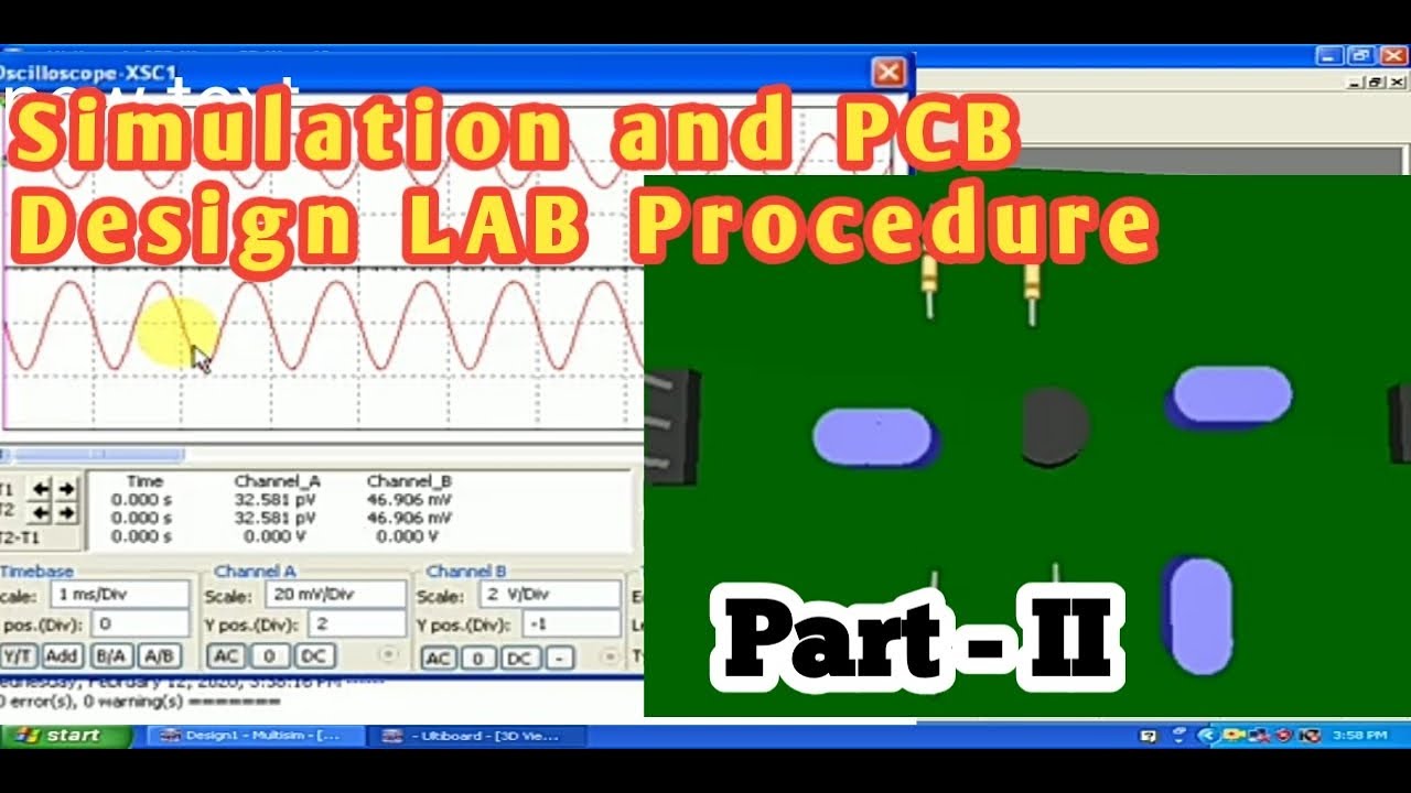 PCB Design LAB | PCB Lab | Multisim simulation - YouTube