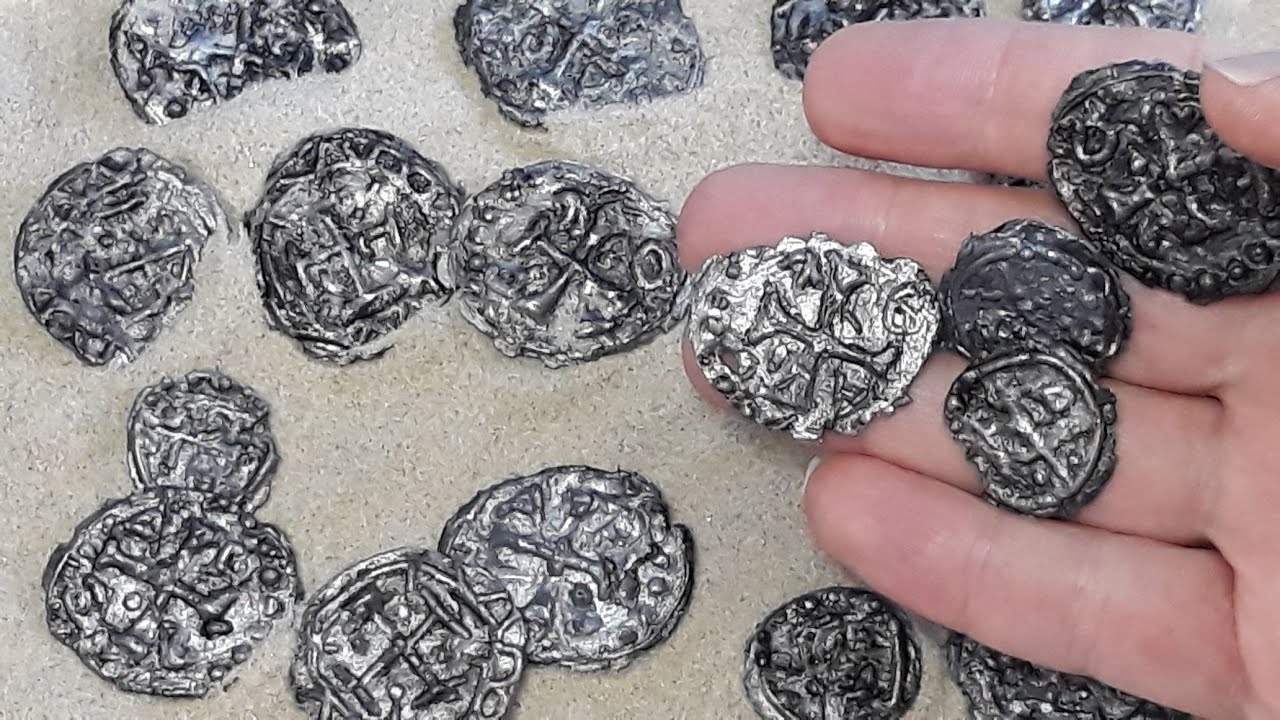 Creating Sunken Treasure: Ancient Coins Prop Making - YouTube