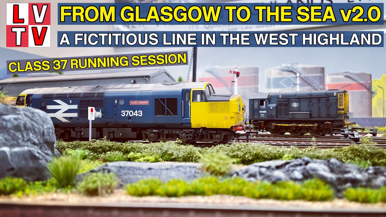 A fictitious line in the West Highland : Class 37 running session - YouTube