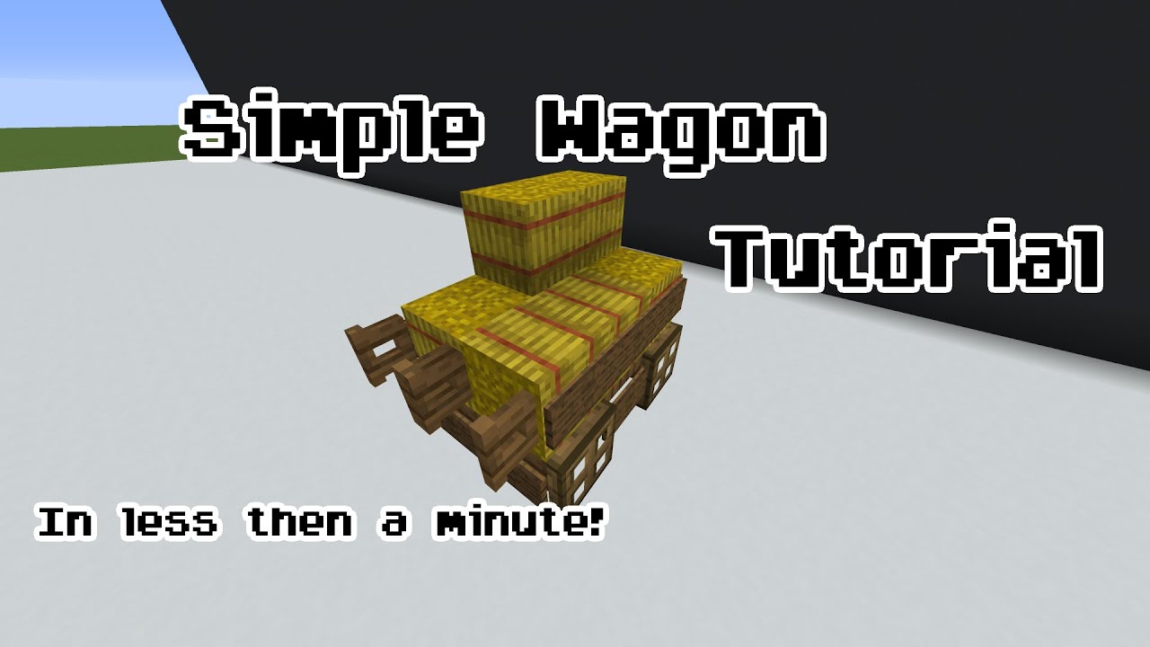 Simple Wagon Minecraft Tutorial #shorts - YouTube