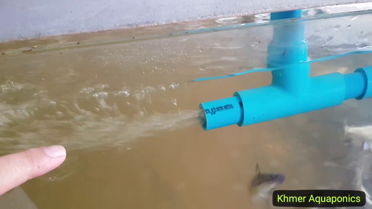 Homemade venturi ឧបករណ៍លាយខ្យល់ពីបរិយាកាសទៅក្នុងទឹក - YouTube