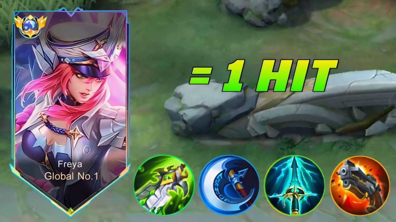 NEW ONE SHOT BUILD FOR FREYA IS HERE!!! ( MUST TRY ) FREYA BEST BUILD ...
