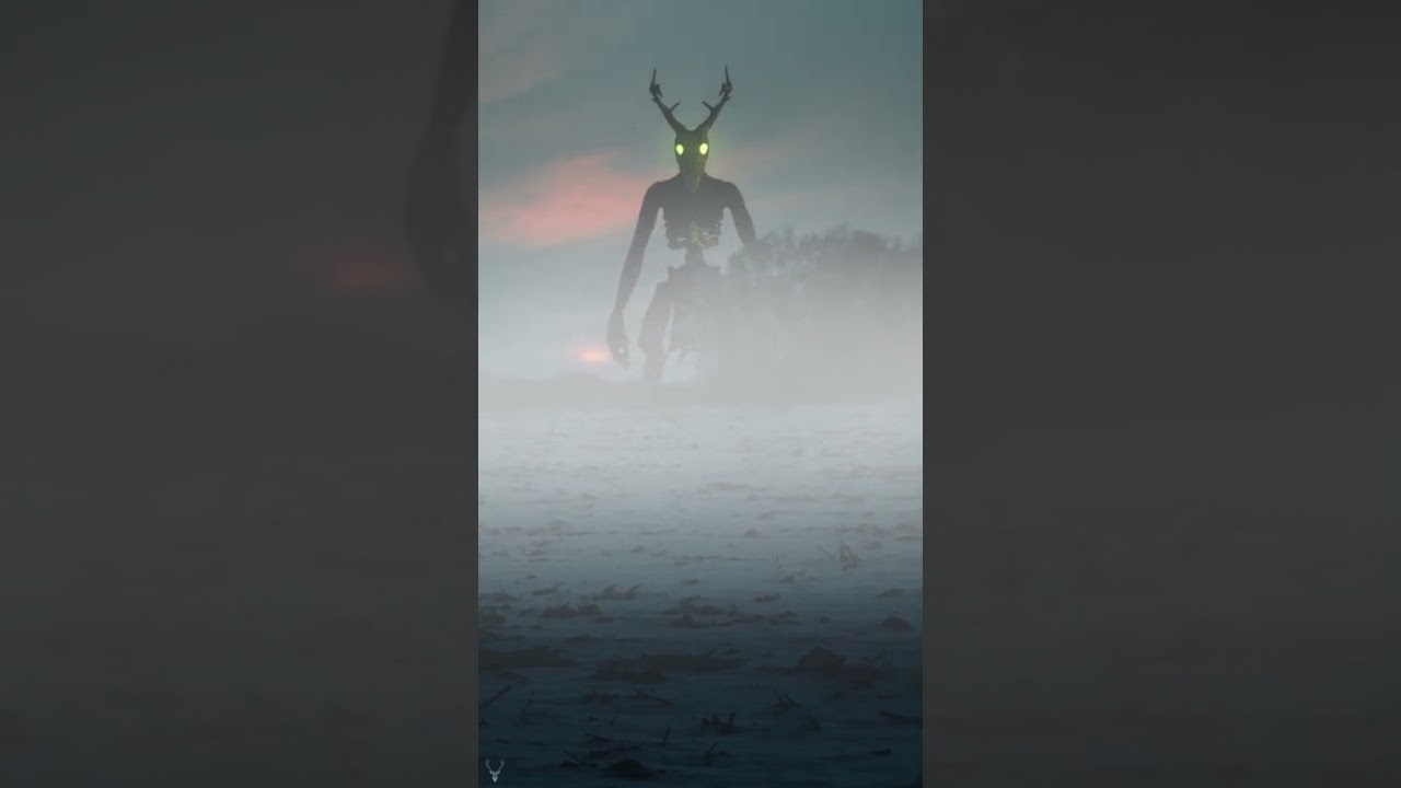 Wendigo Growling Behind Trees | ANIMATION #shorts - YouTube