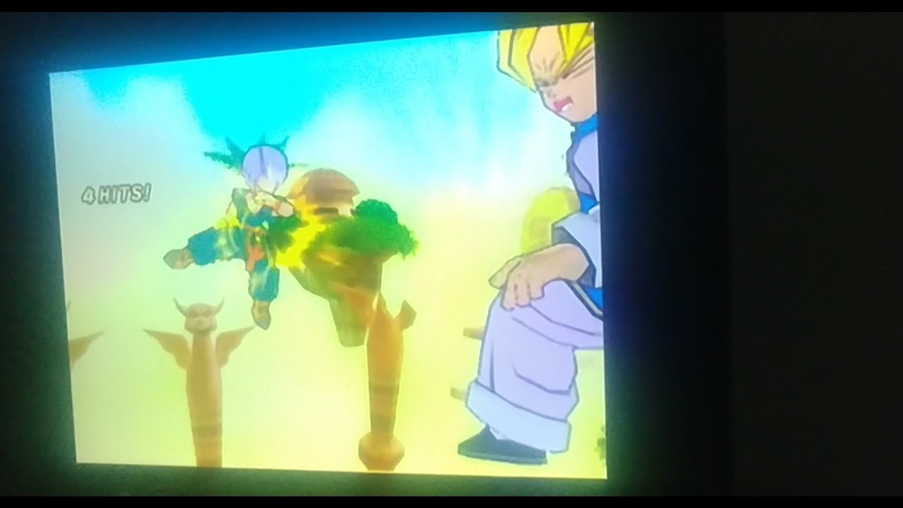 Dragonball Z Budokai 2 Kid Trunks Blast Attack on Super Saiyan Goten ...