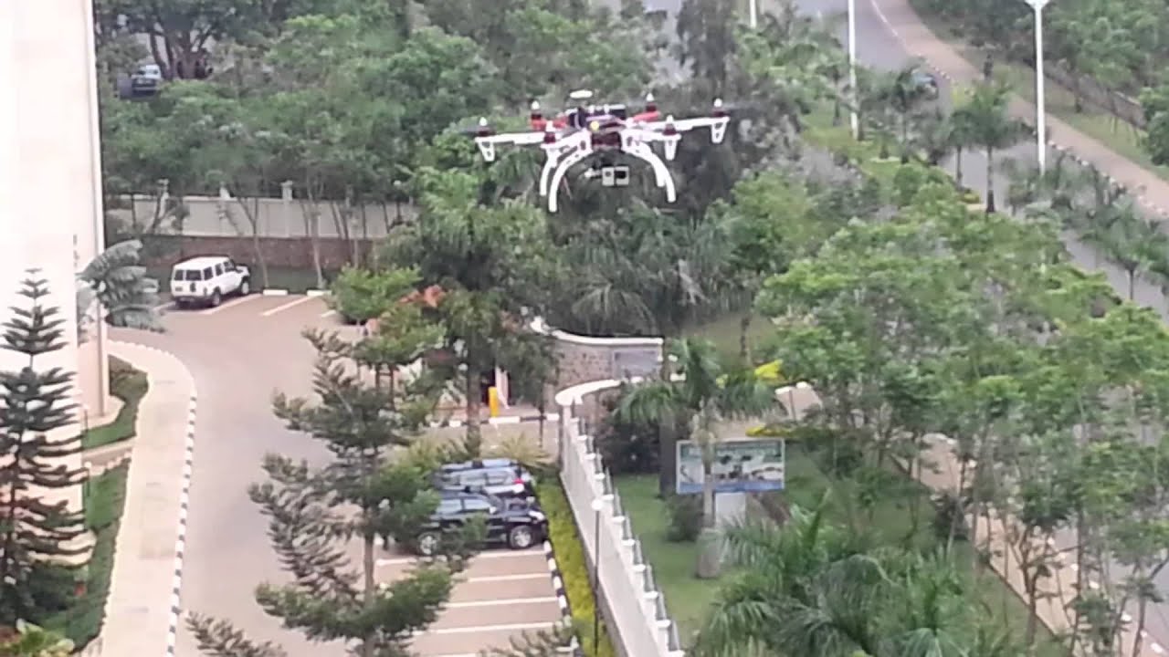 Hexacopter drone flight at Carnegie Mellon University in Rwanda - YouTube