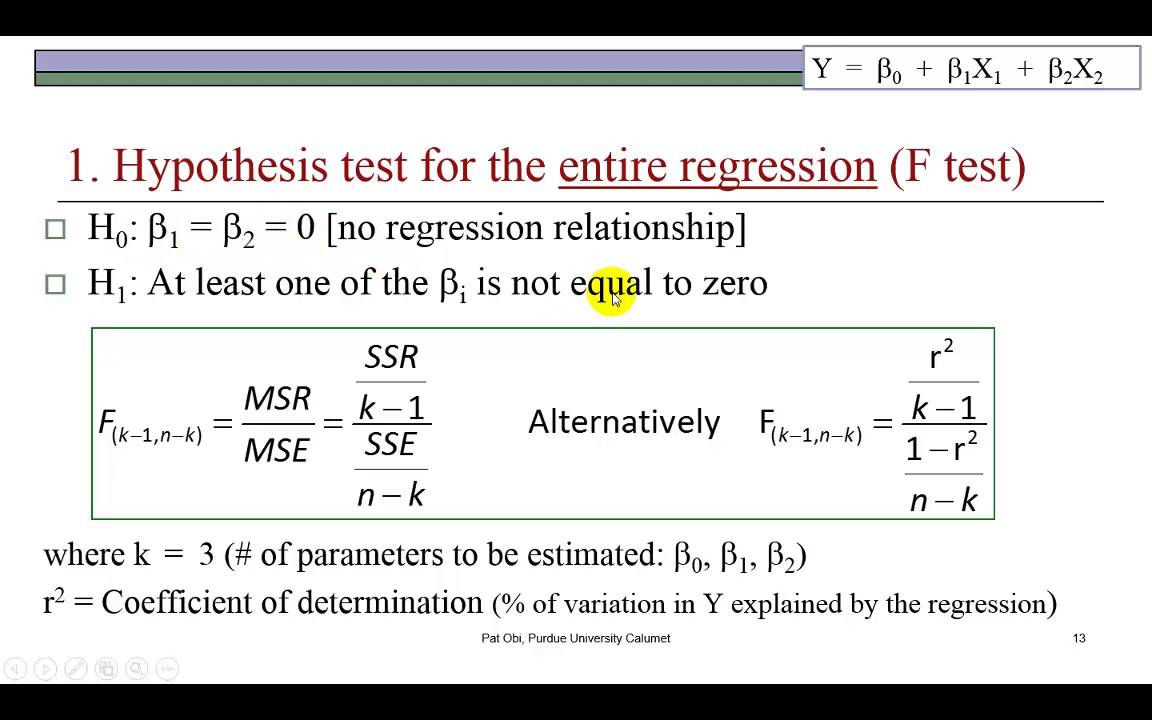 Multiple Regression - Introduction (1of3) - YouTube