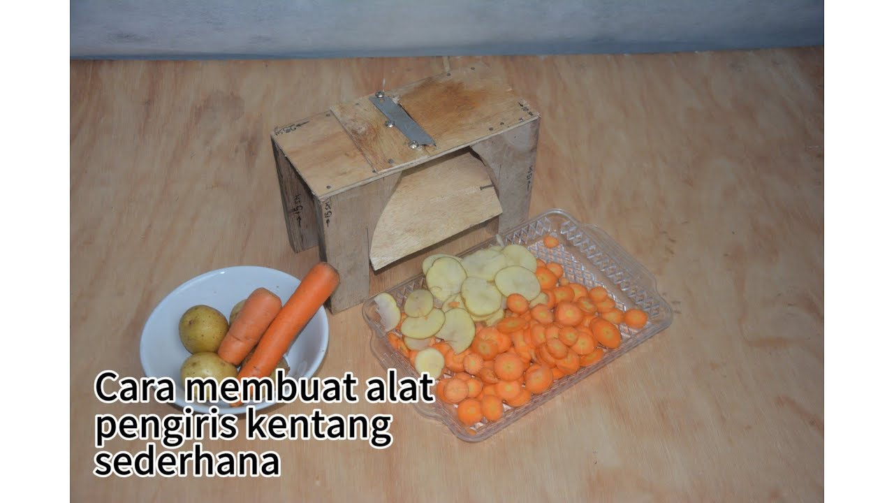 CARA MEMBUAT ALAT PENGIRIS KENTANG SEDERHANA, SIMPLE dan KAMU BISA BUAT ...