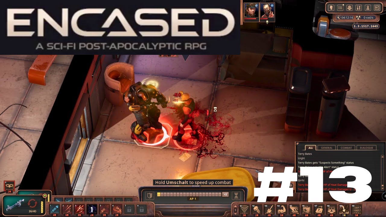 Let's Play Encased #13 - Survivors and Our First Human Kill in Self ...