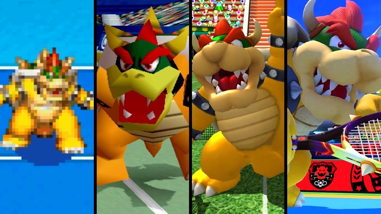 Evolution of Bowser in Mario Tennis (2000-2019) - YouTube