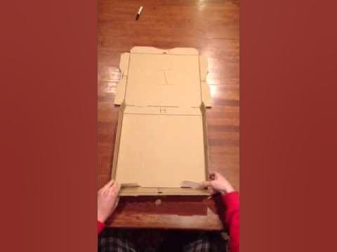 How to fold a pizza box - YouTube
