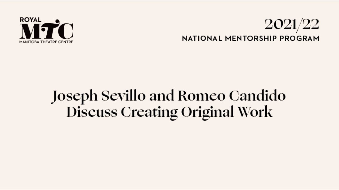Joseph Sevillo and Romeo Candido Discuss Creating Original Work - YouTube