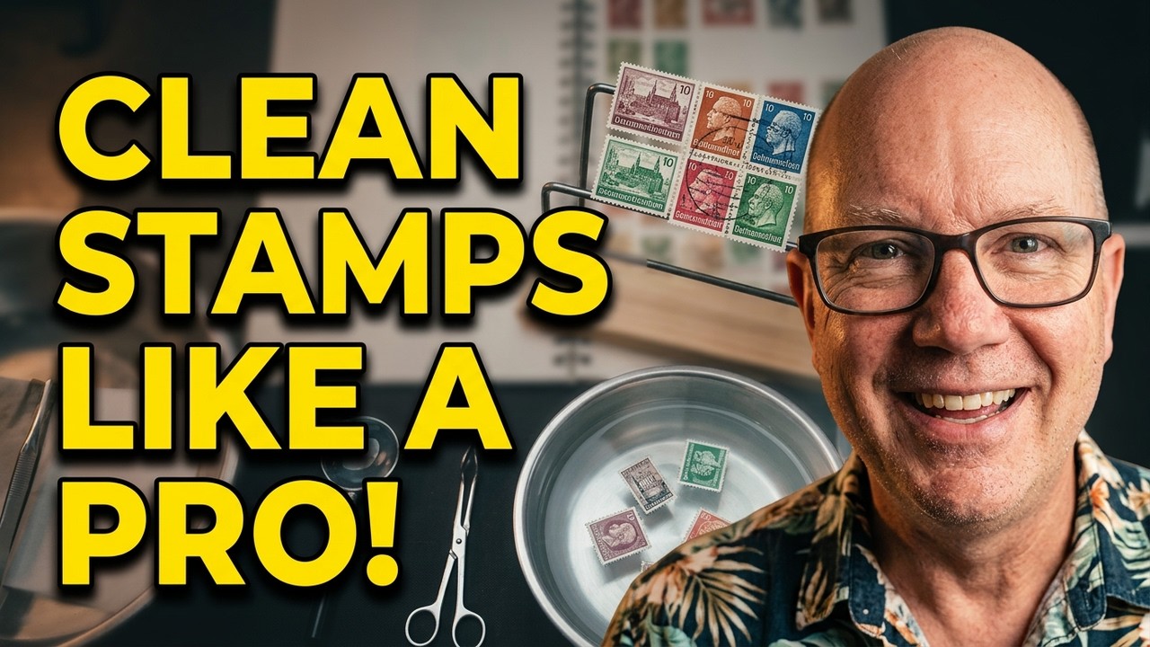 Clean Stamps Like a Pro | Remove Hinges and Stop Toning - YouTube