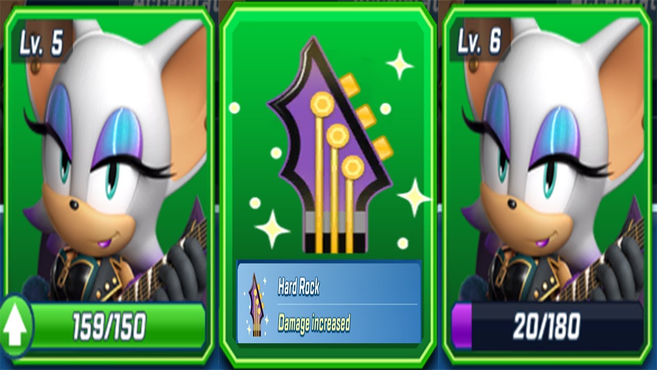 Sonic Forces - Hard Rock Upgraded - New Runner Rockstar Rouge Lv. 6 ...
