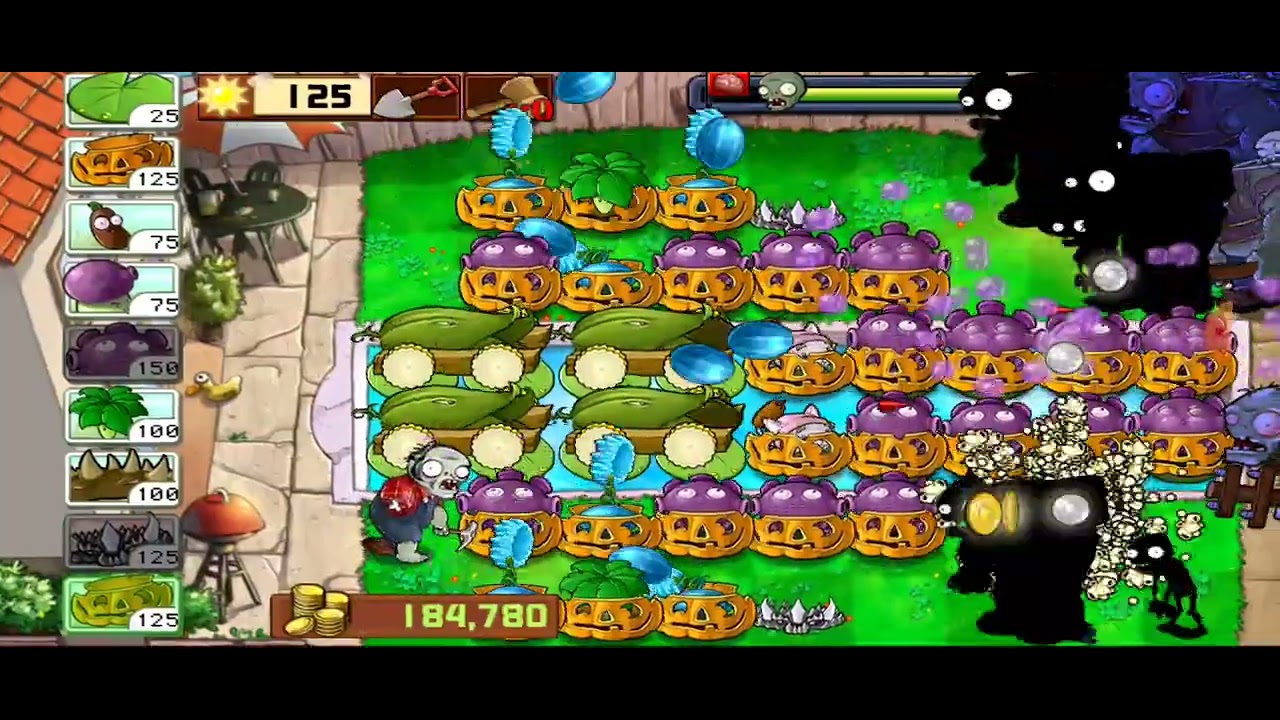 Plants vs Zombies Last Stand Endless 4 cob cannon perfect Set up ...