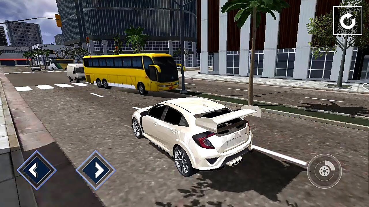 City Driving White Honda Civic Car Simulator - Android Gameplay - YouTube
