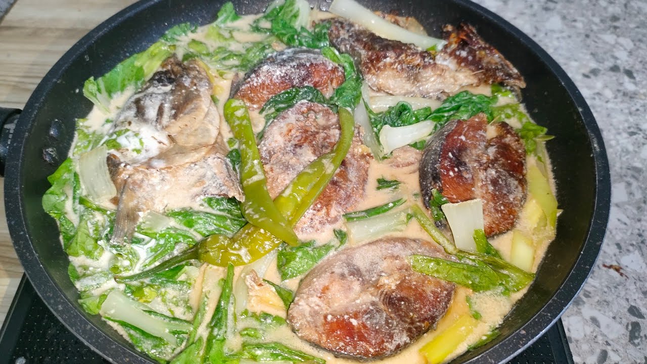 How to Cook Fish in Coconut Milk/ Ginataang Isda with Pechay - YouTube