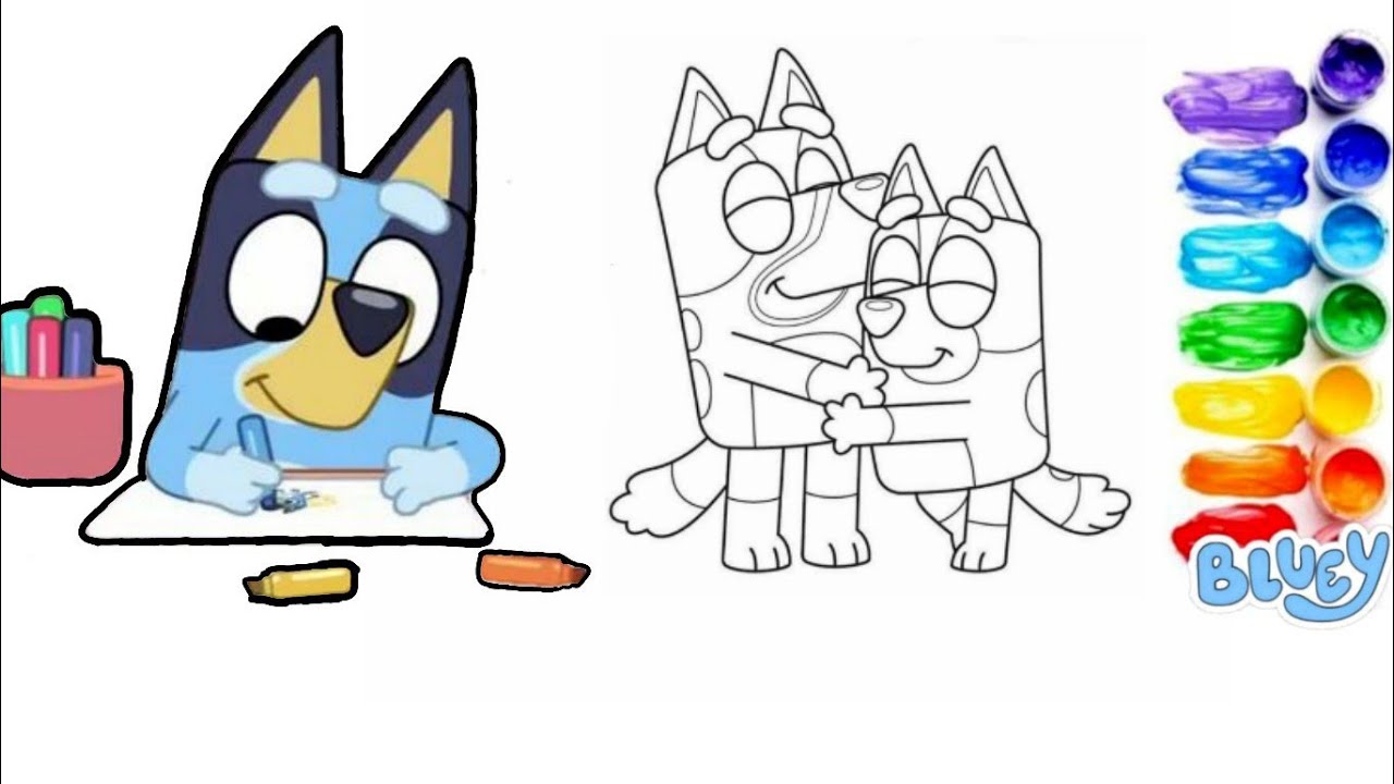 Bluey and Bingo Hug 🤗💙 | Sweet Family Cartoon Moment - YouTube