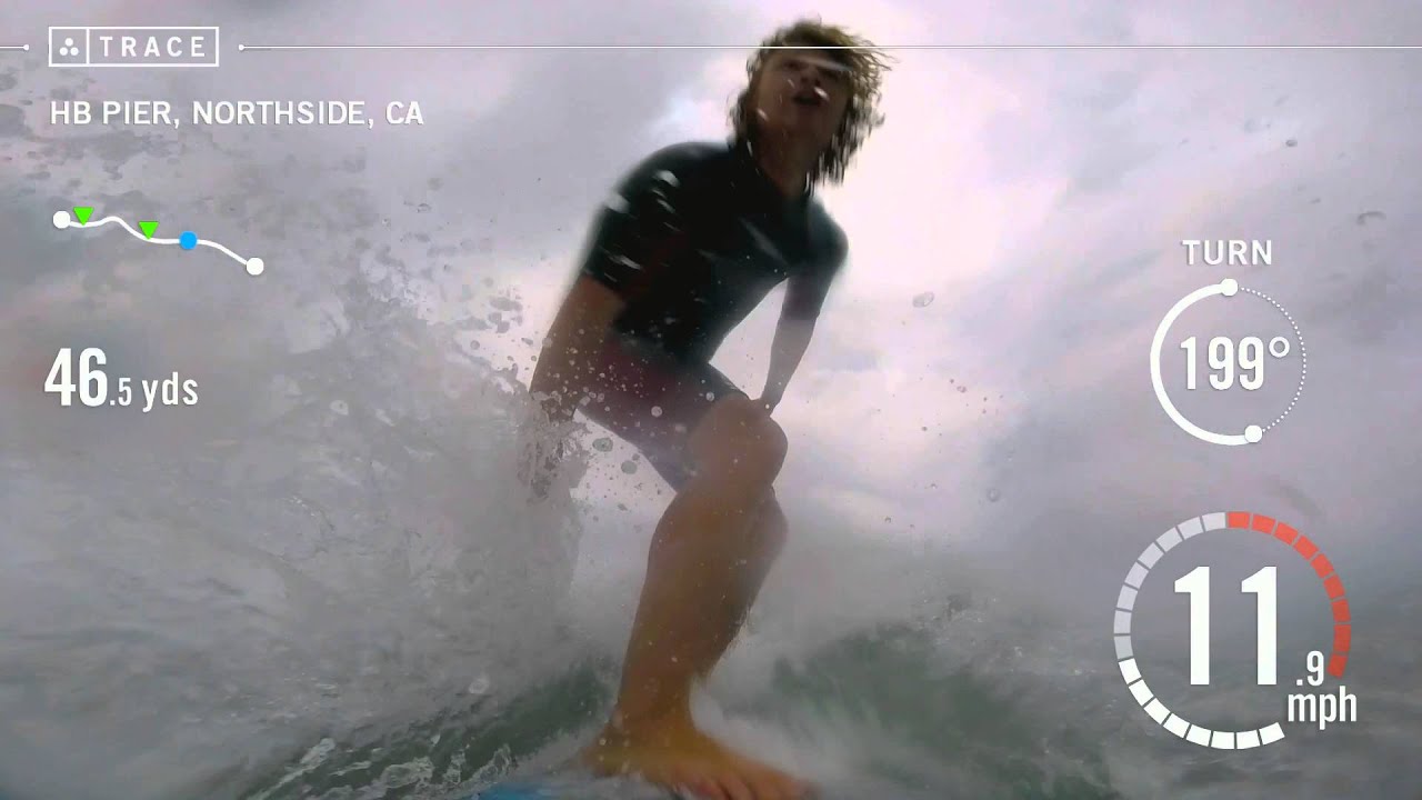 Trace: Surfing - Brandon Smith at HB Pier, Northside - YouTube