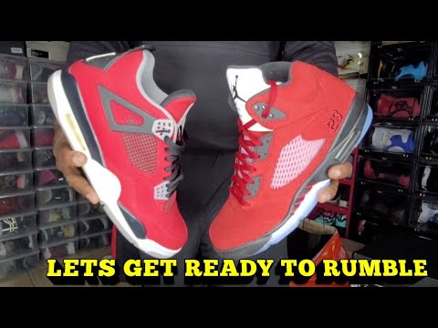 Air Jordan 5 Raging Bull Review (4s Vs 5s) CHOOSE ONE - YouTube
