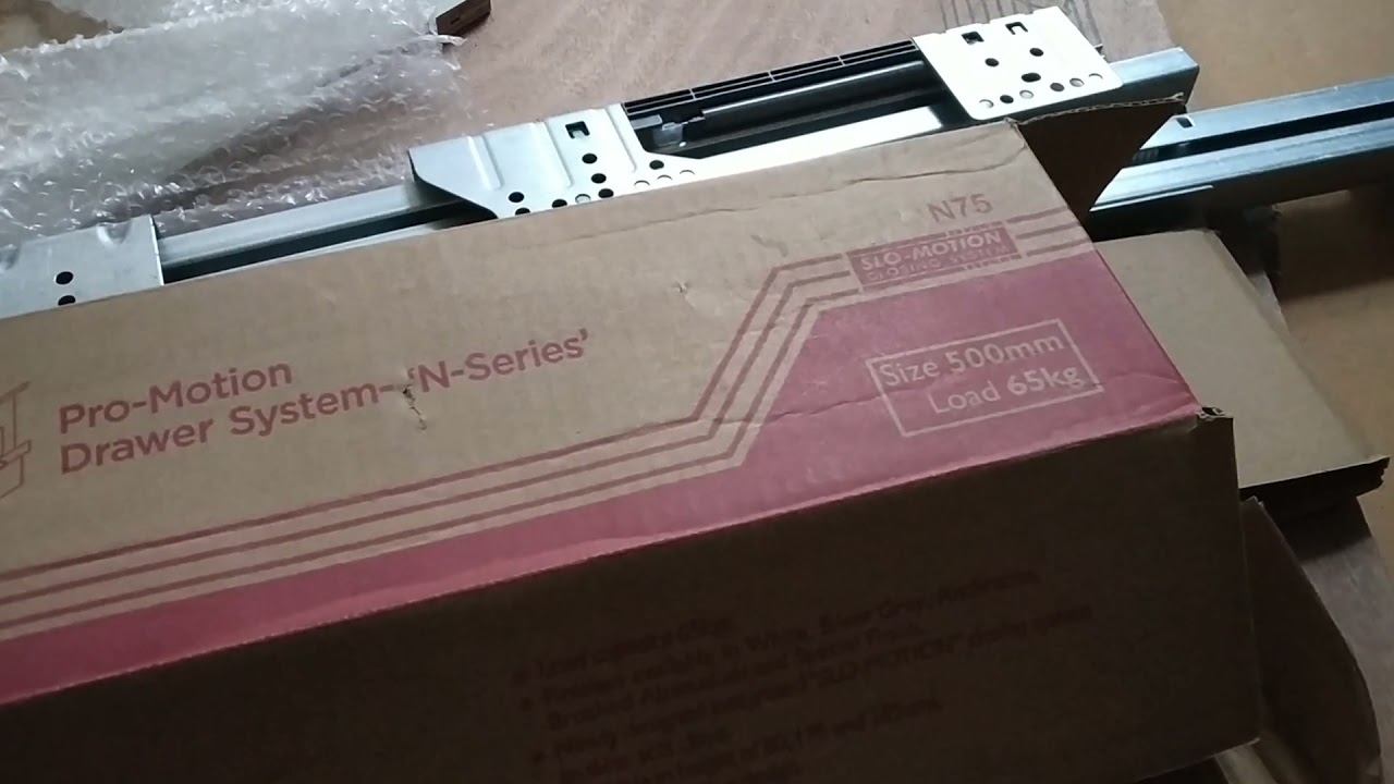 ebco pro-motion Drawer system-N-Series installed - YouTube